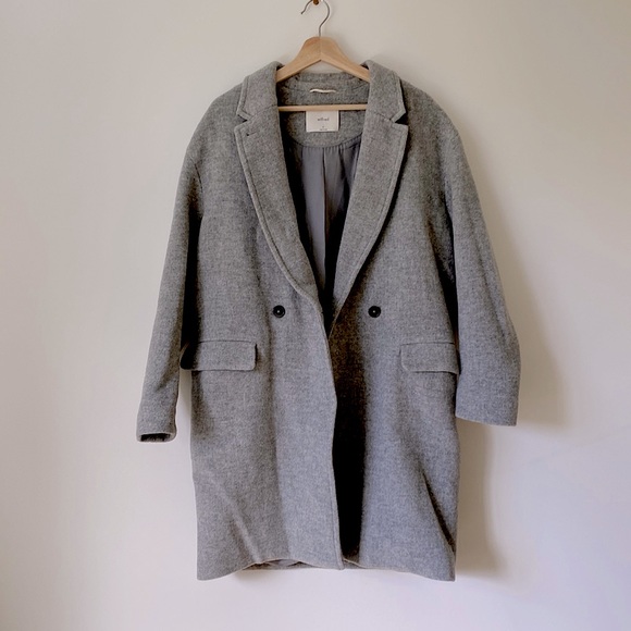 Wilfred | Jackets & Coats | Wilfred Gray Virgin Italian Wool Blend Coat ...
